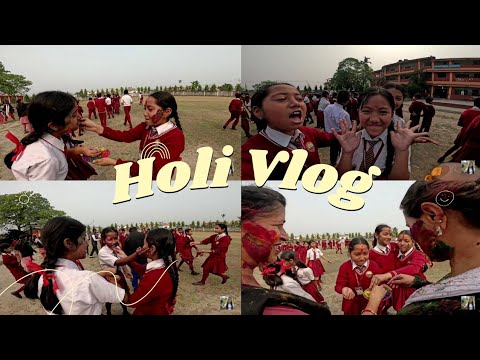 Holi Dhamaka at School||Learning Holi Culture||Pratigya Ghising - YouTube