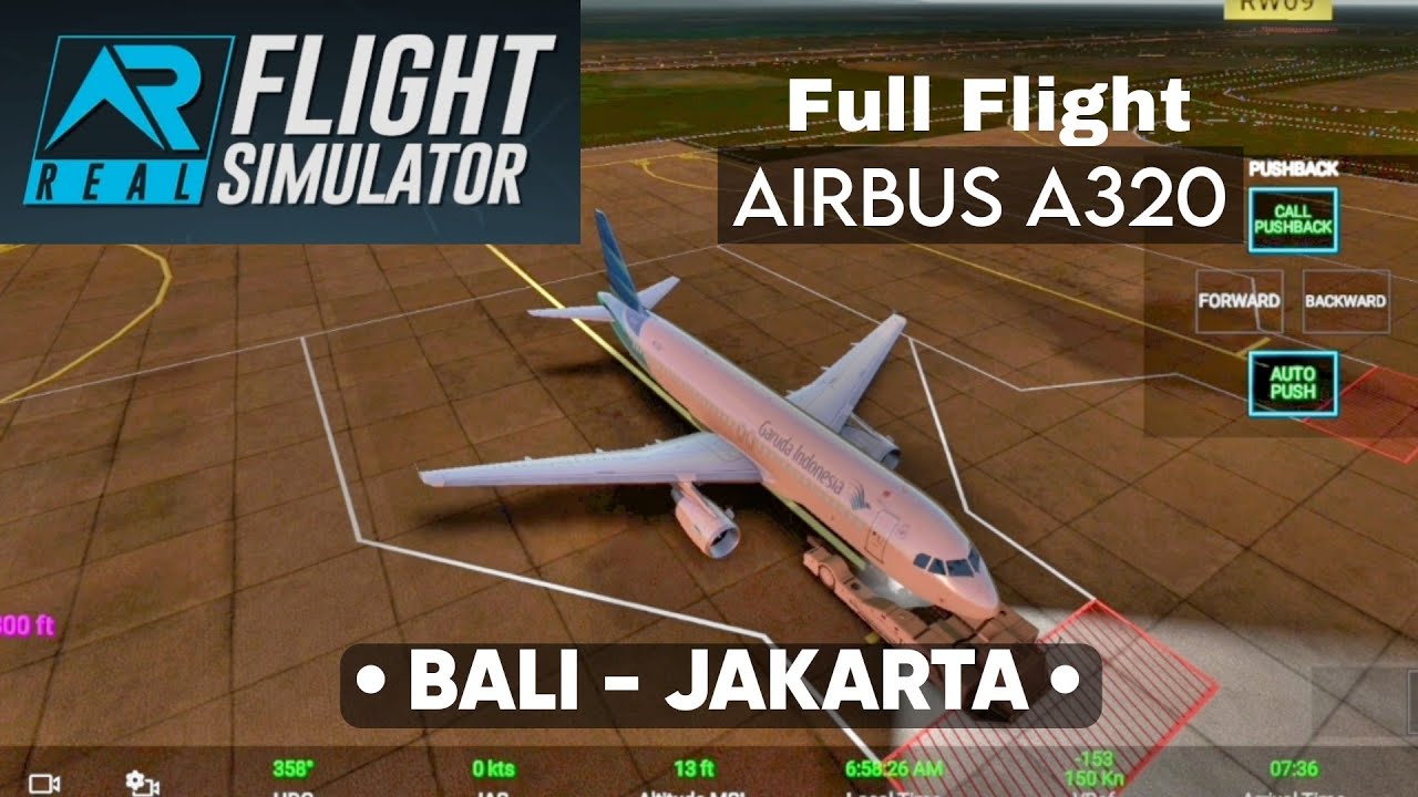 RFS - A320 Flight Bali - Jakarta | Real Flight Simulator - YouTube