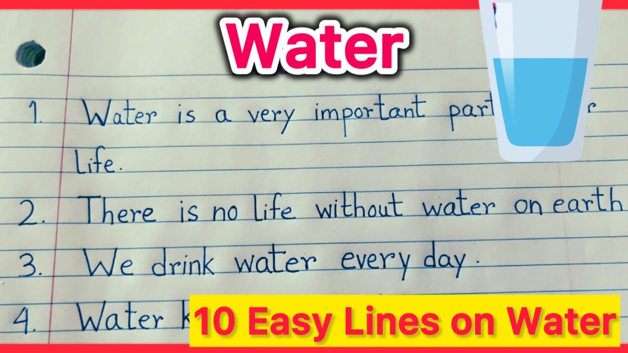 10 Lines Essay on Water in English| Paragraph on Water |10 Lines on ...