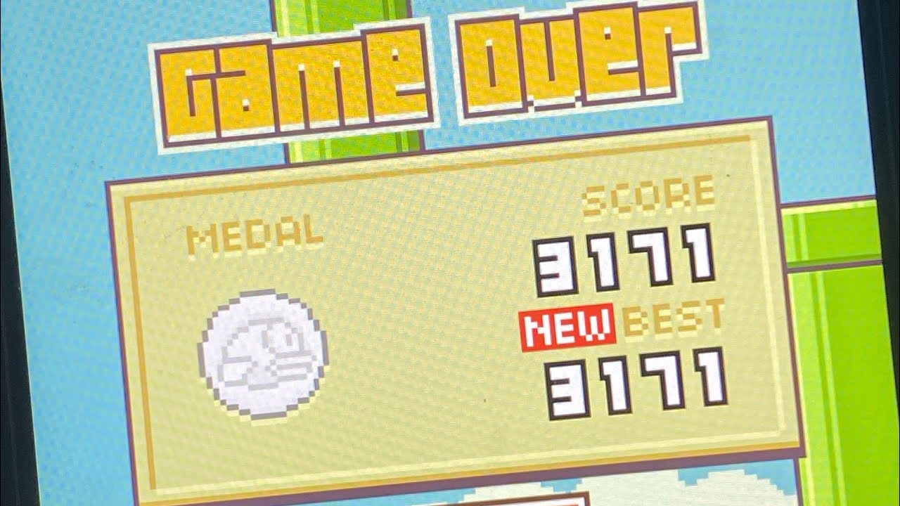 Flappy Bird Super high score insane !!! 3171 - YouTube