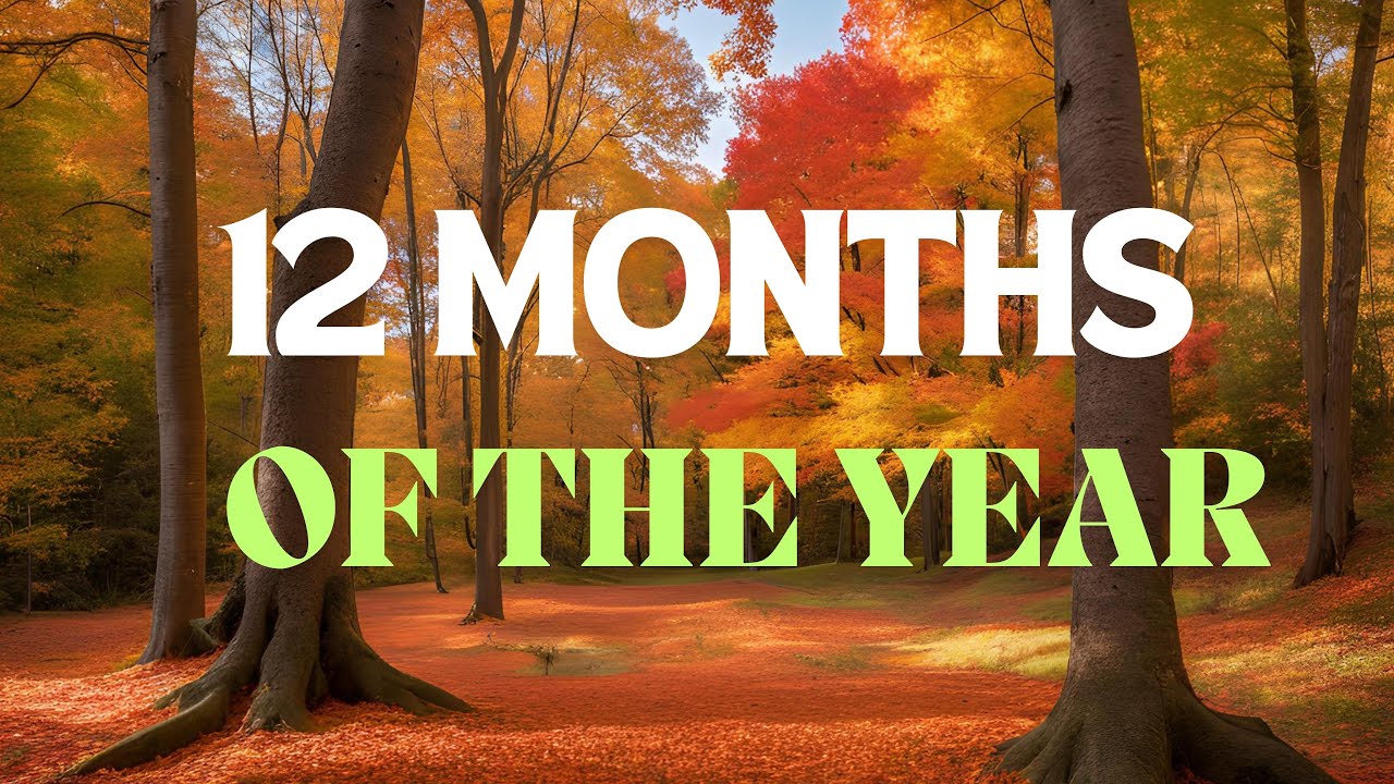 12 months of the year January to December - YouTube