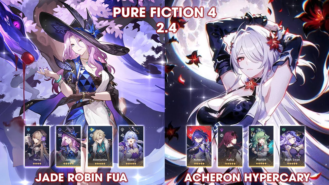 Pure Fiction 4 ver2.4 | Jade Robin FuA & Acheron Hypercary | Honkai ...