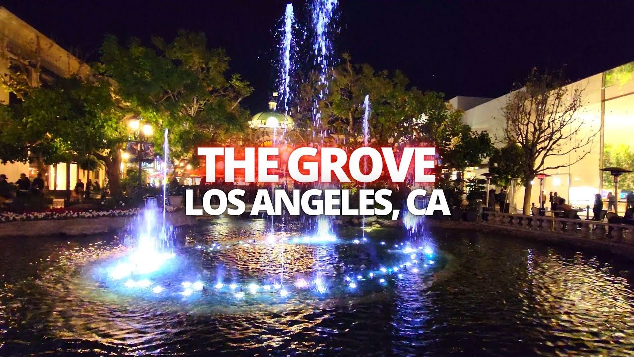 Exploring The Grove in Los Angeles, California USA Evening Walking Tour ...