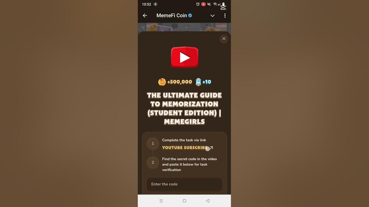 MemeFi | The Ultimate Guide To Memorization ( Student Edition ) | today ...