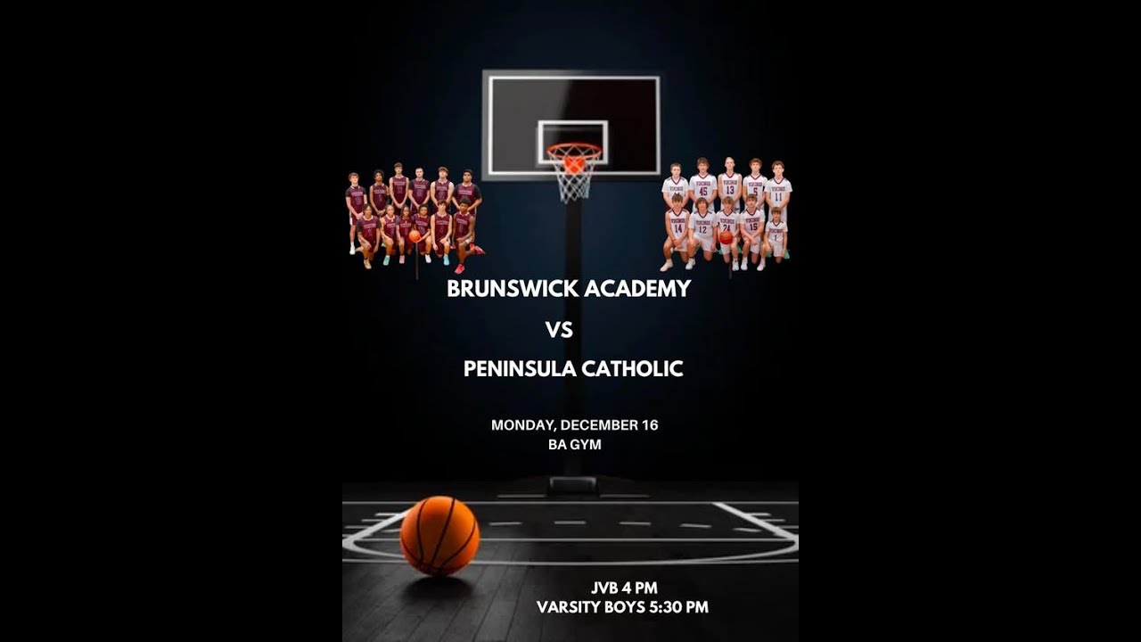 Brunswick Academy Basketball vs Peninsula Catholic (12/16/24) - YouTube