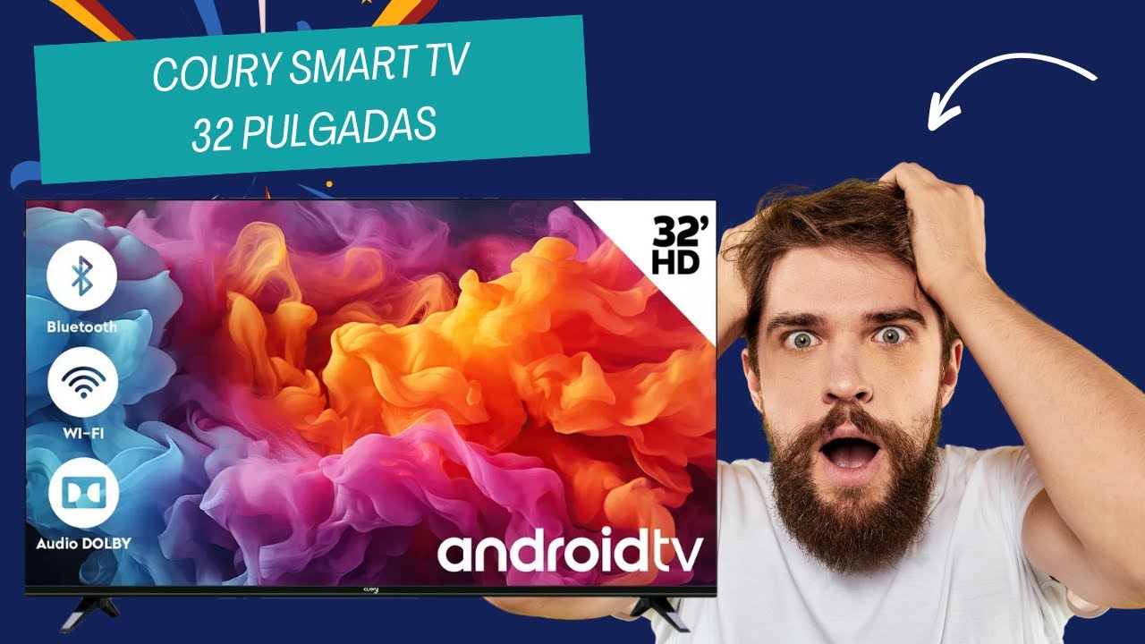 Review Cuory Smart TV pantalla 32" Android TV DLED HD Bluetooth Dolby ...