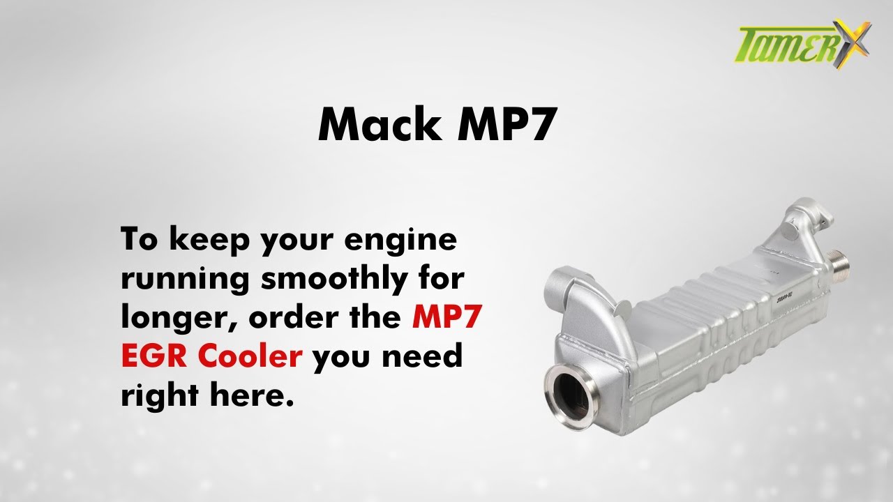 Mack MP7 EGR Cooler - 2 - YouTube