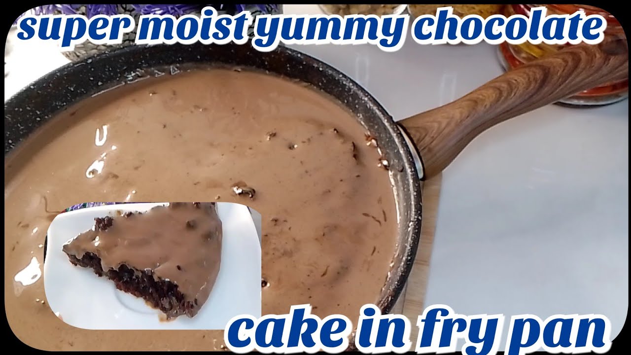 5 Minutes Chocolate Cake in Fry Pan | no oven no baking no beater ...