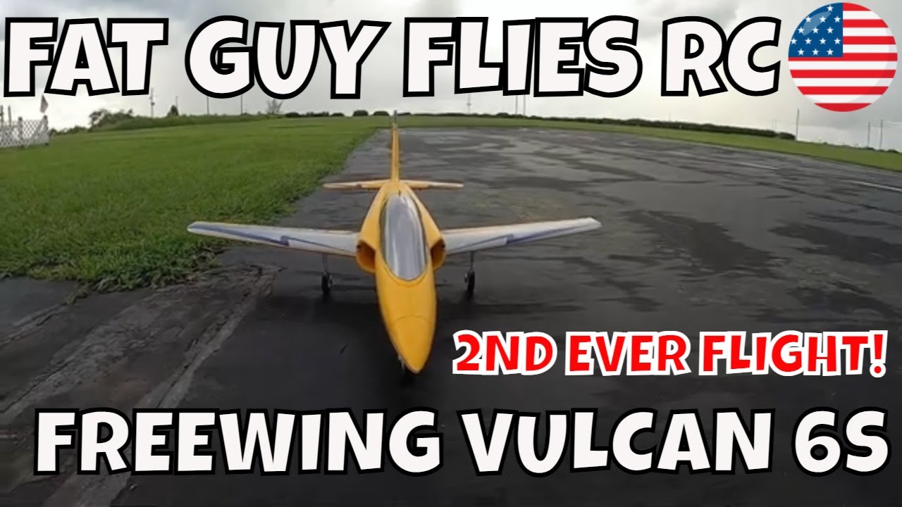 FREEWING VULCAN 70MM SPORT JET 2ND EVER FLIGHT! by Fat Guy Flies RC ...