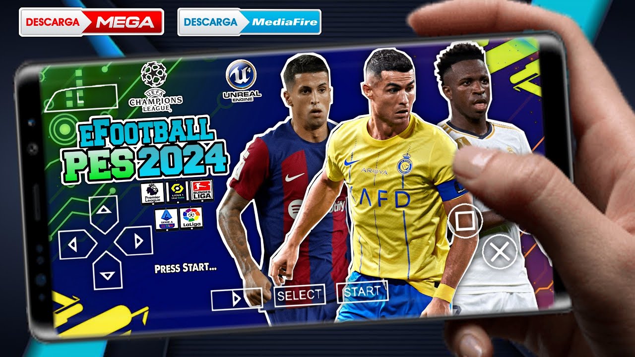 eFootball PES 2024 Atualizado Com Gráficos Realistas Offline ( Via ...