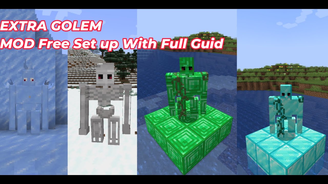 Minecraft Adding Extra Golem Mod In Minecraft Full Guide With Hindi And ...