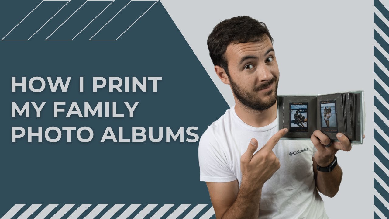 How I Make My Family Photo Albums // Printing Family Photos - YouTube