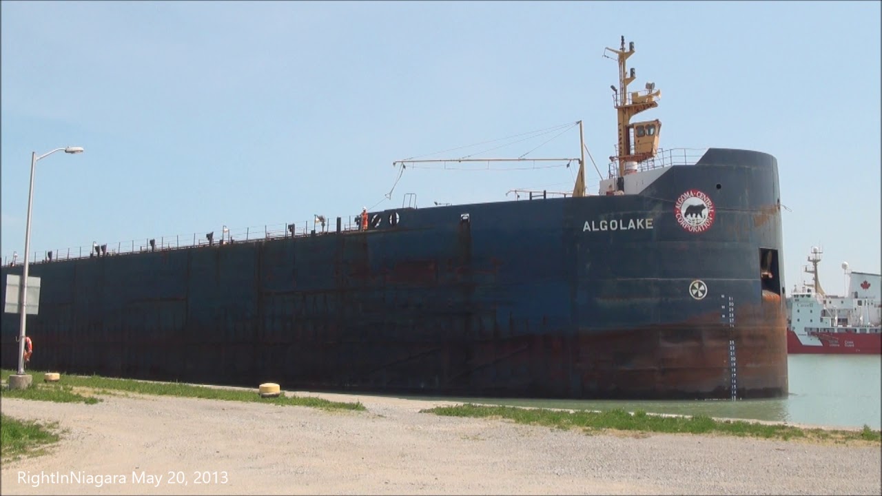 Ship ALGOLAKE passing CCGS AMUNDSEN, Welland Canal (2013) - YouTube