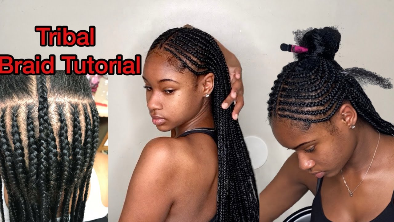Updated Tribal Braid Tutorial How To Do Tribal Braids Youtube