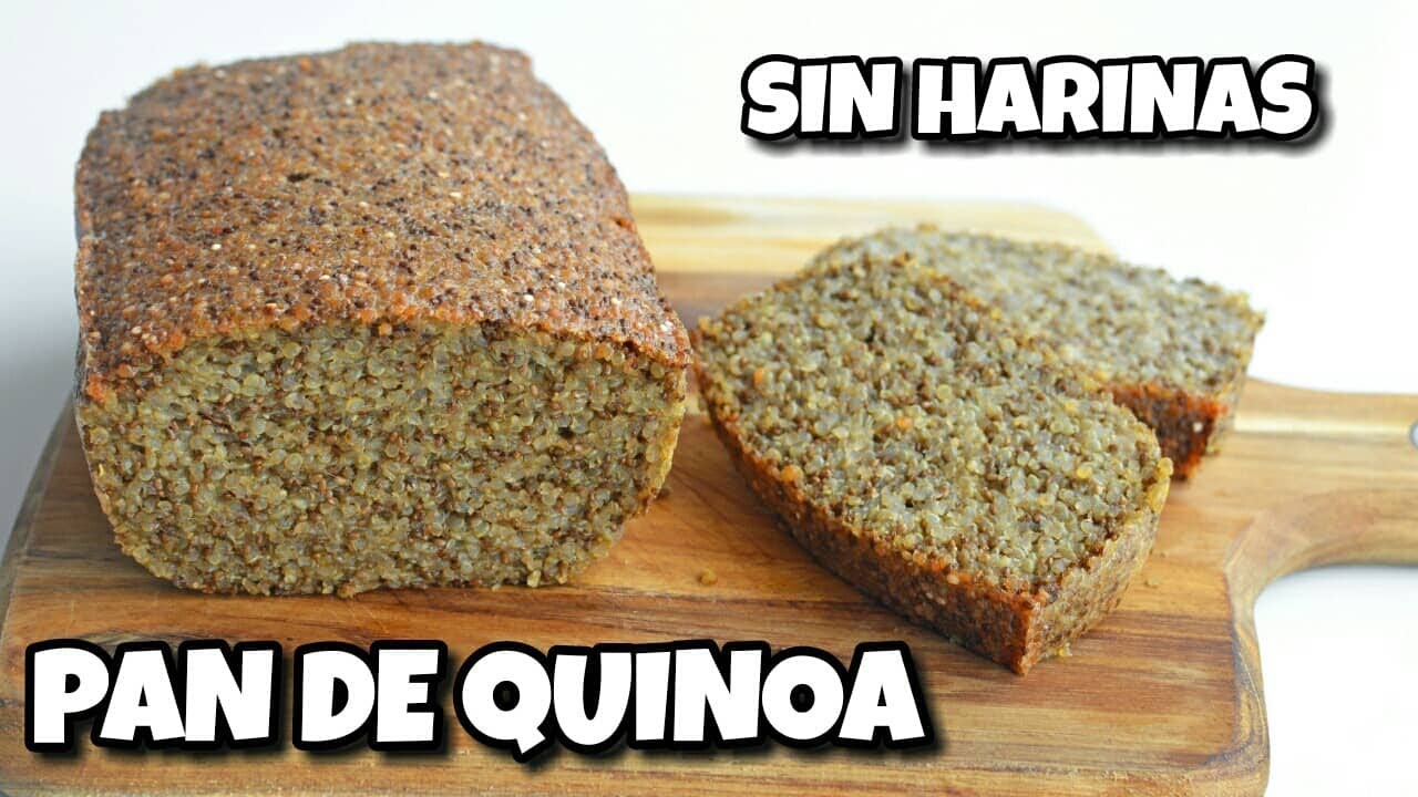 PAN DE QUINOA SIN GLUTEN & VEGANO (4 ingredientes) Apto para ...