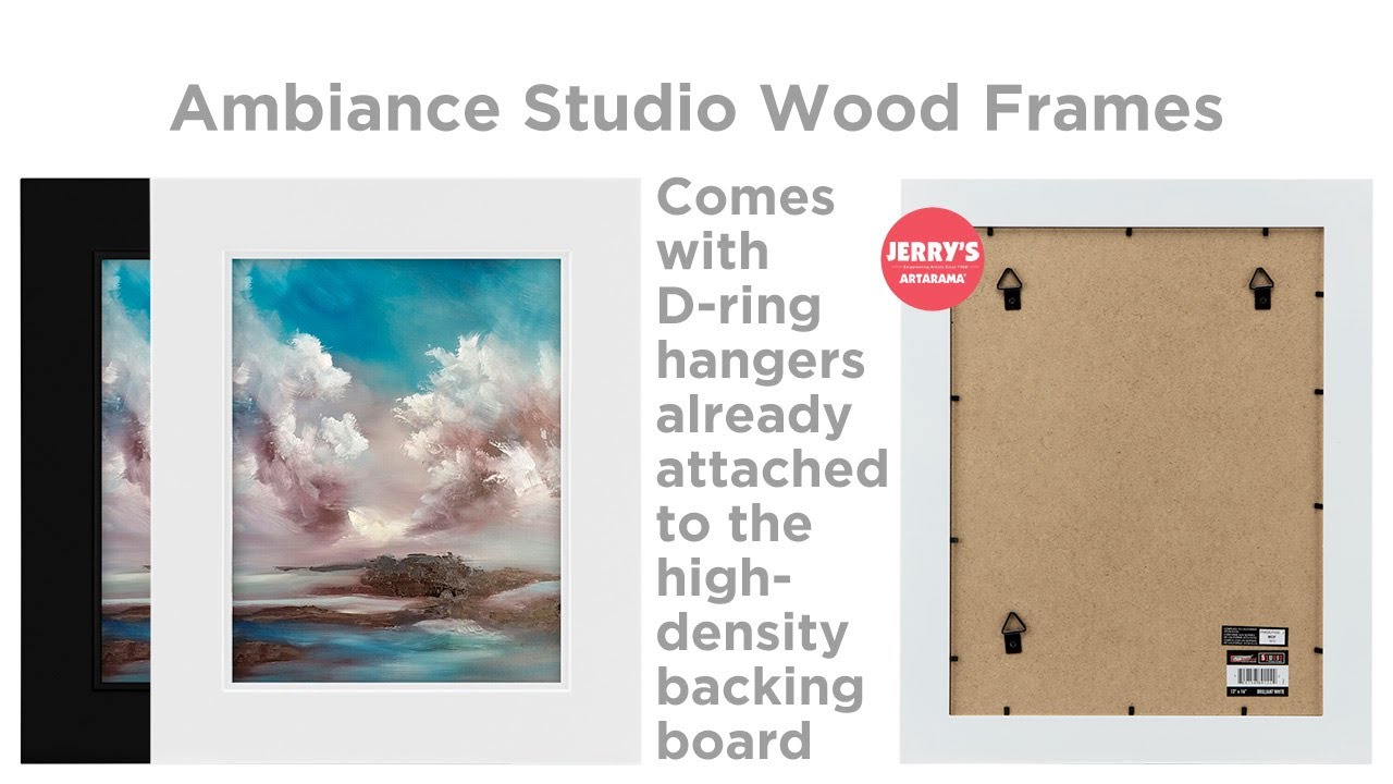 Easily frame artwork and more with Ambiance Studio Wood Frames - YouTube