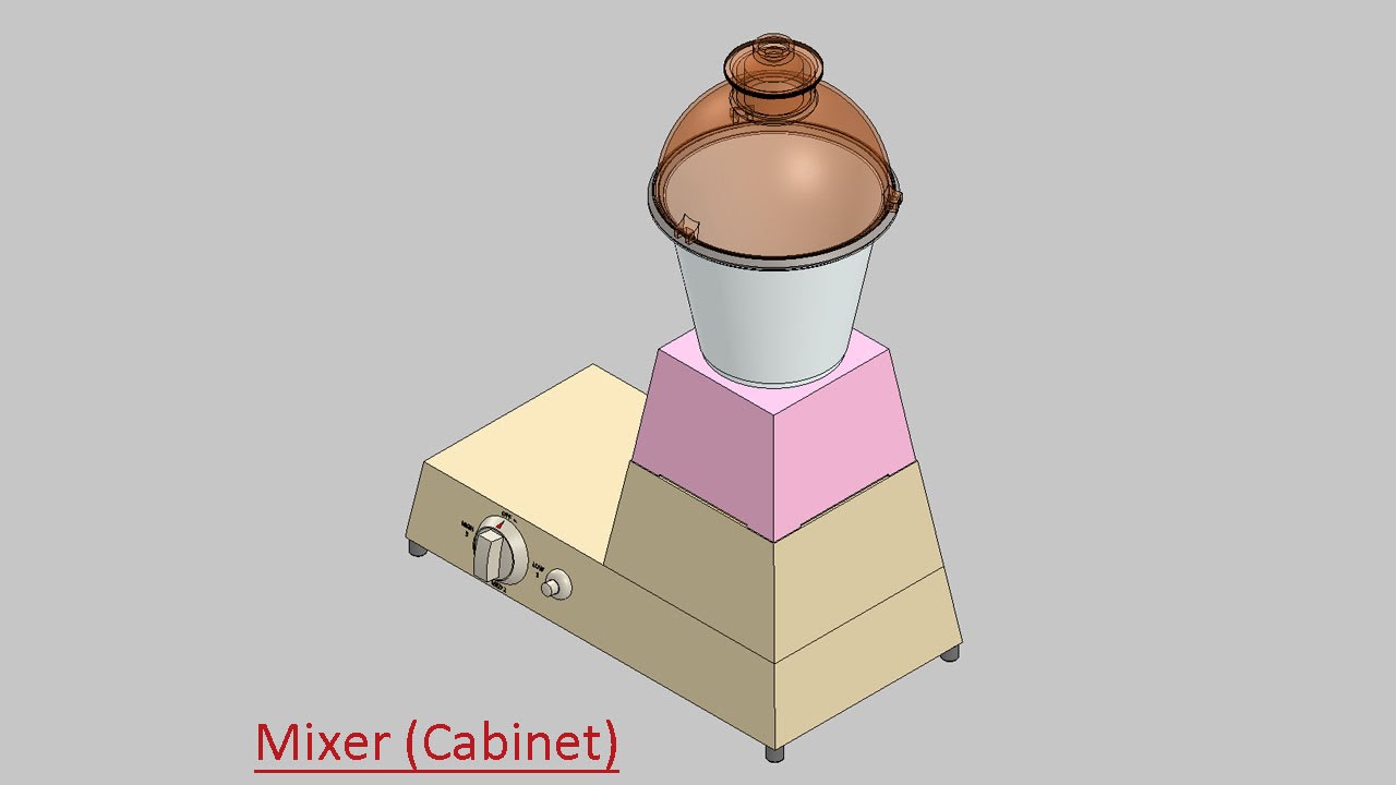 Mixer (Cabinet) Volume-2 (Video Tutorial) SolidWorks - YouTube