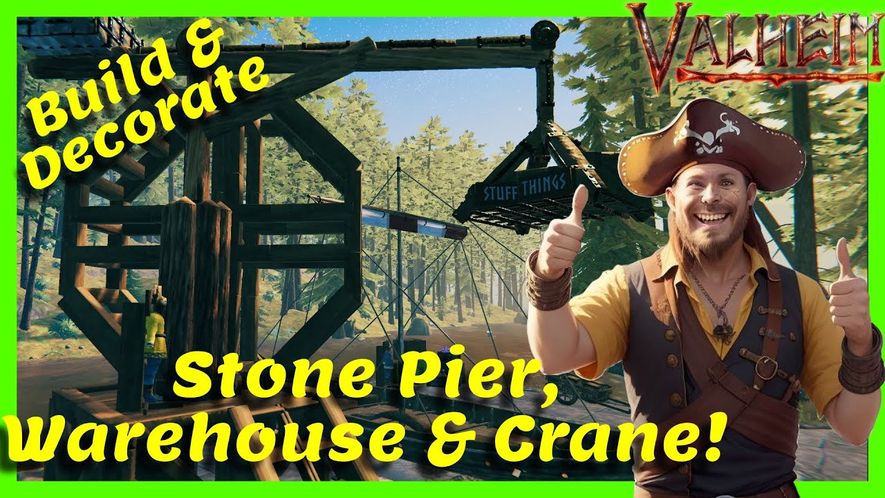 How to Build and Decorate a Cozy Viking Village in Valheim - Ep 3 Stone ...