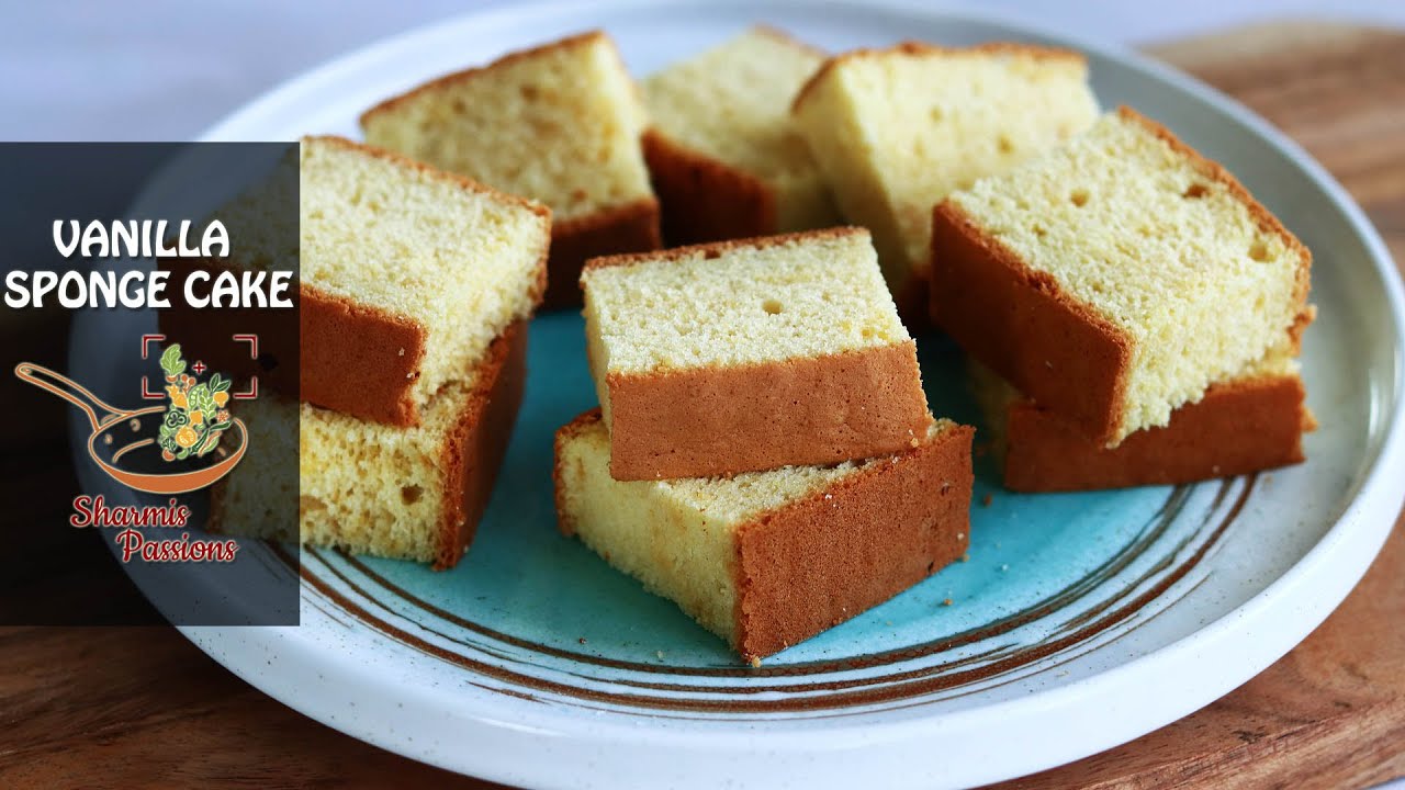 Sponge Cake Recipe | Vanilla Sponge Cake Recipe | Basic Sponge Cake ...