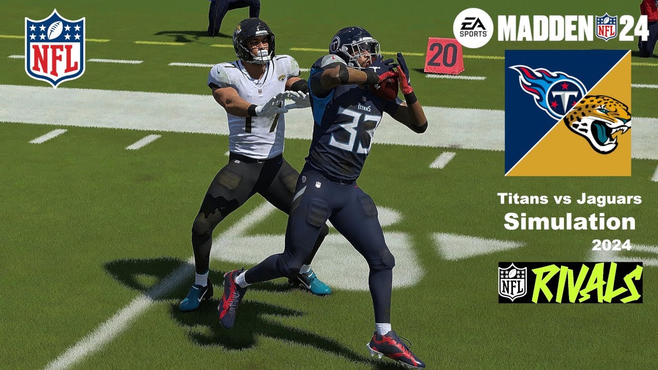 Madden 24 Jamal Adams Titans vs Jaguars Rival Game Sim 2024 (Madden 25 ...