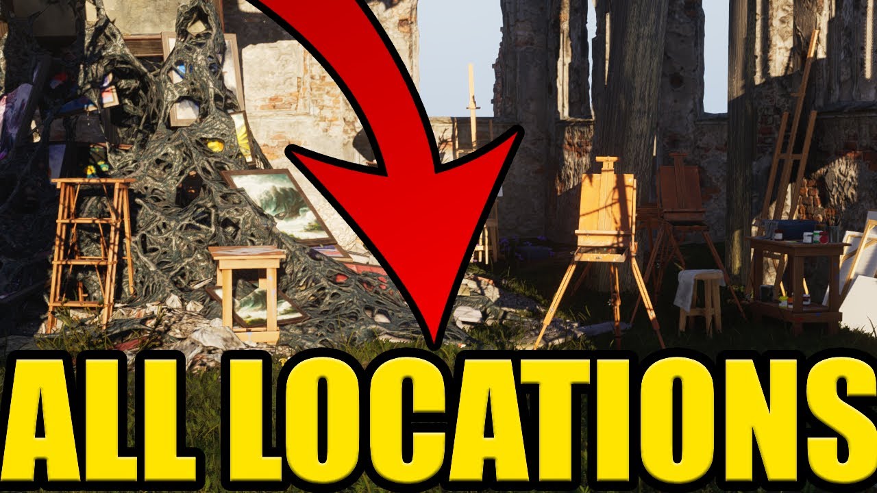 ONCE HUMAN ALL MYSTERIOUS PAINTING COMPLETED LOCATIONS & UPDATED - YouTube