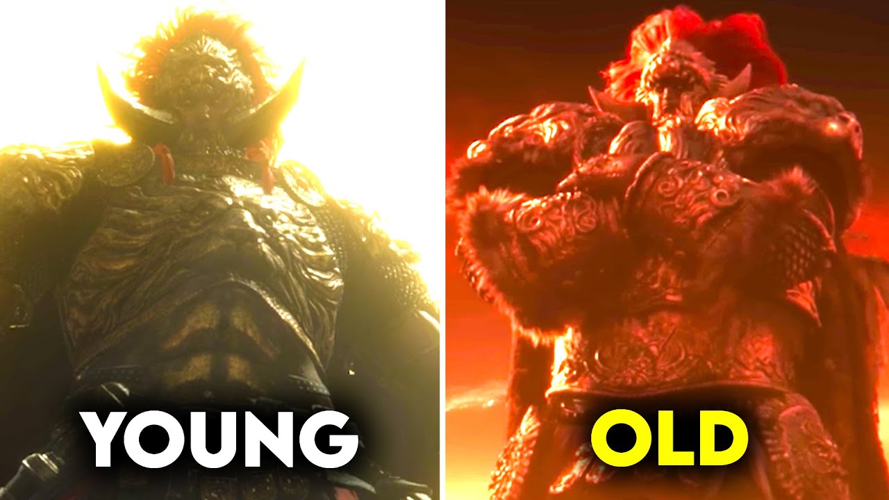 Old Radahn Vs Young Radahn Transformation (Elden Ring DLC Comparison ...