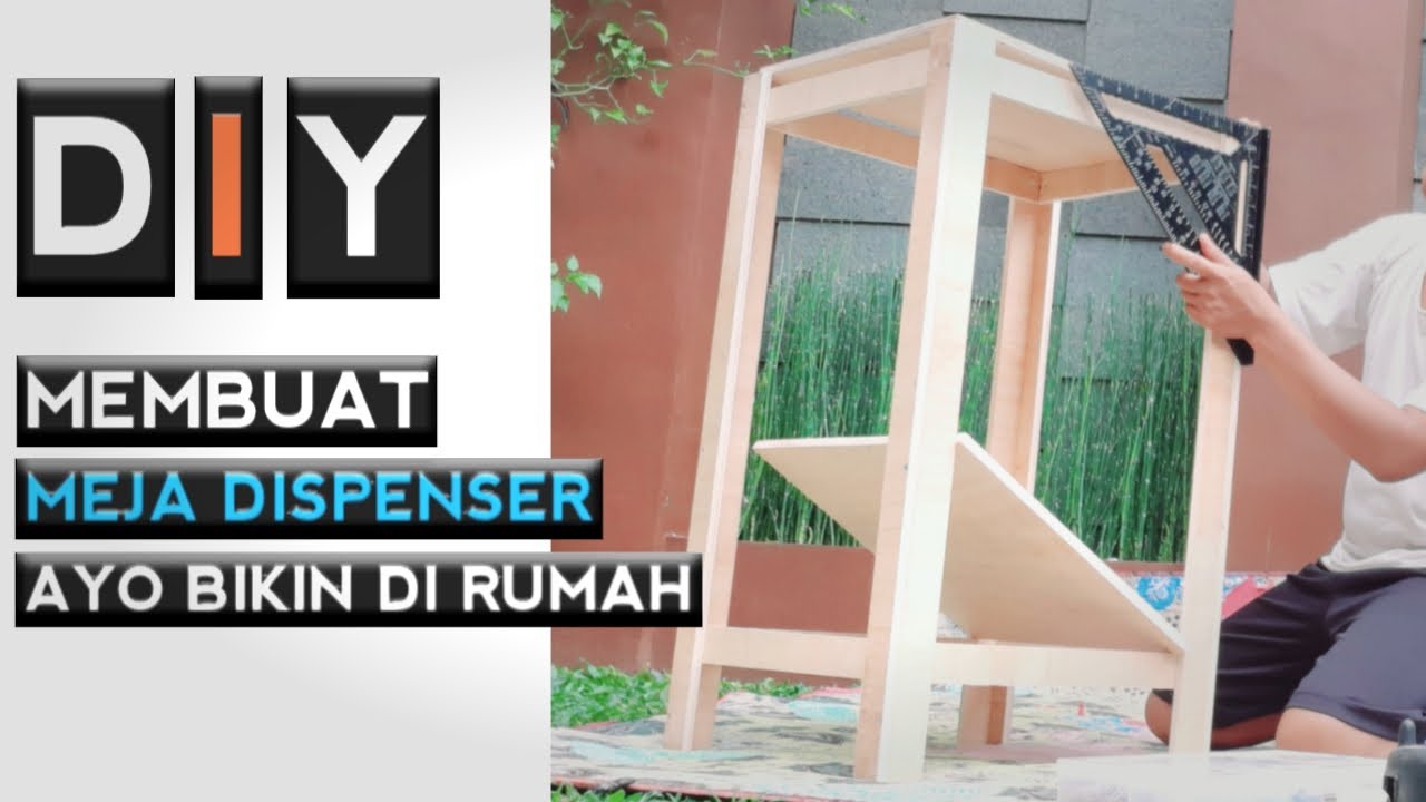 Membuat meja dispenser galon air - bahan kayu triplek/ multiplek ...