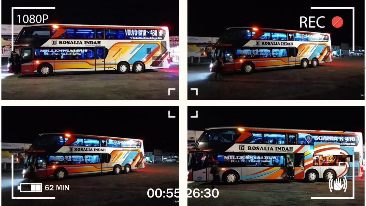 Hunting Bus Sapu Jagat Terminal Secang!! Liga Malam Senin Tapi ...