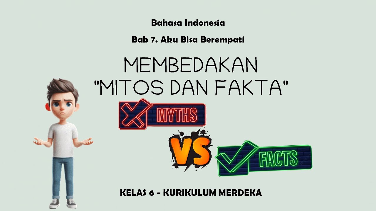 Mengenal Kalimat Mitos Dan Fakta|Materi Kelas 6 SD|Kumer|Bahasa Indonesia|Bab 7. Aku Bisa ...