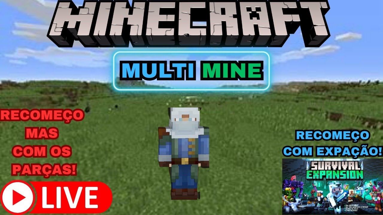 MINECRAFT MULTI MINE(2) 1# RECOMEÇO E DESCOBERTAS! (PARTE PILOTO) - YouTube