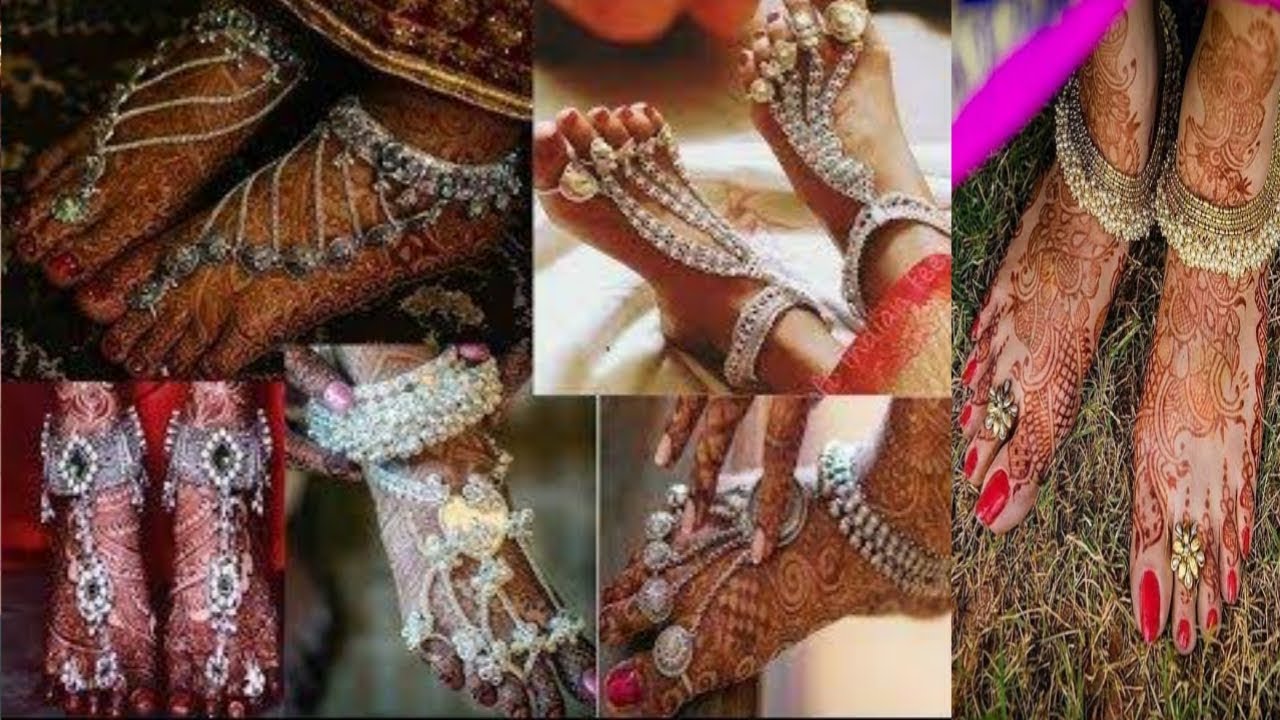 Beautiful Bridal toe ring designs/toe rings design - YouTube