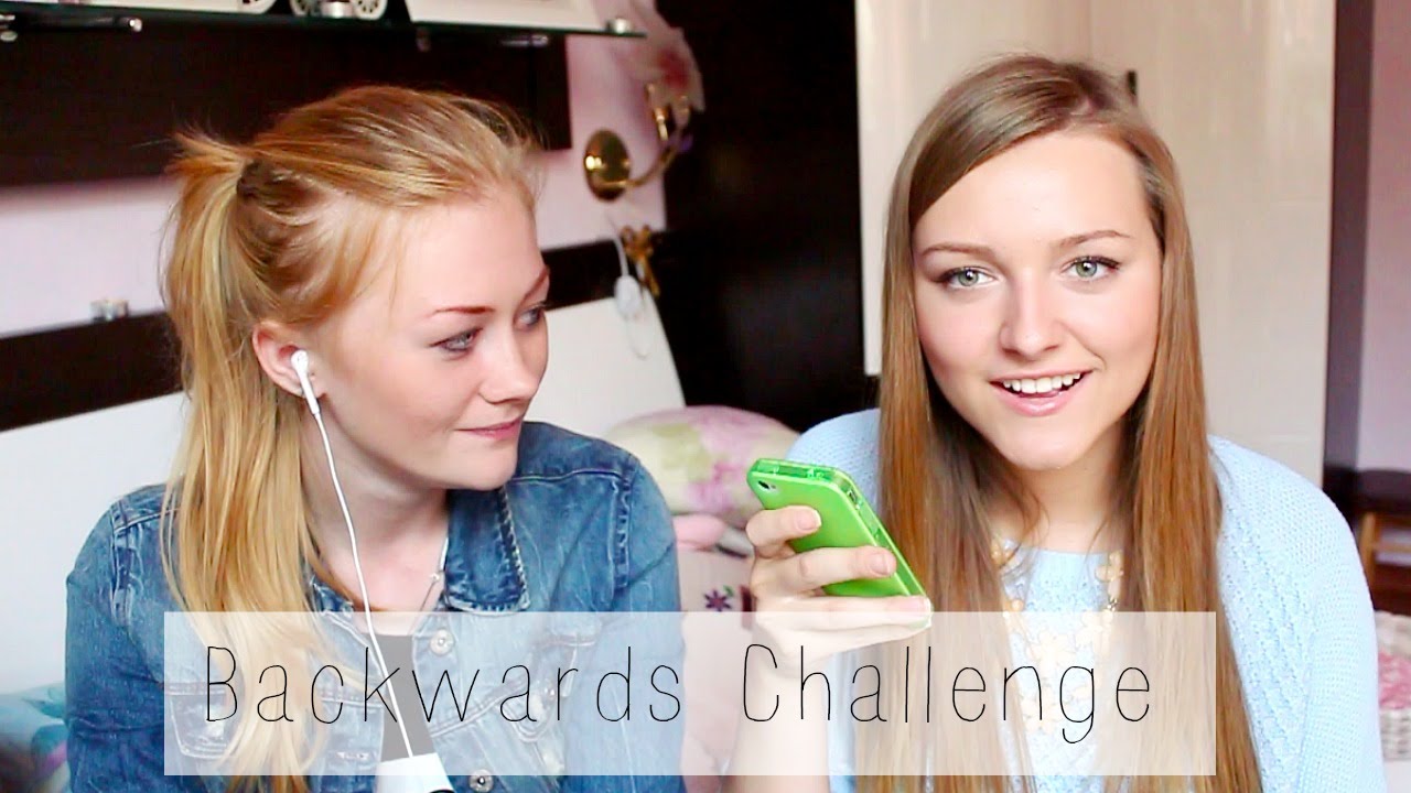 Backwards Word Challenge | Песни наоборот ♥ - YouTube