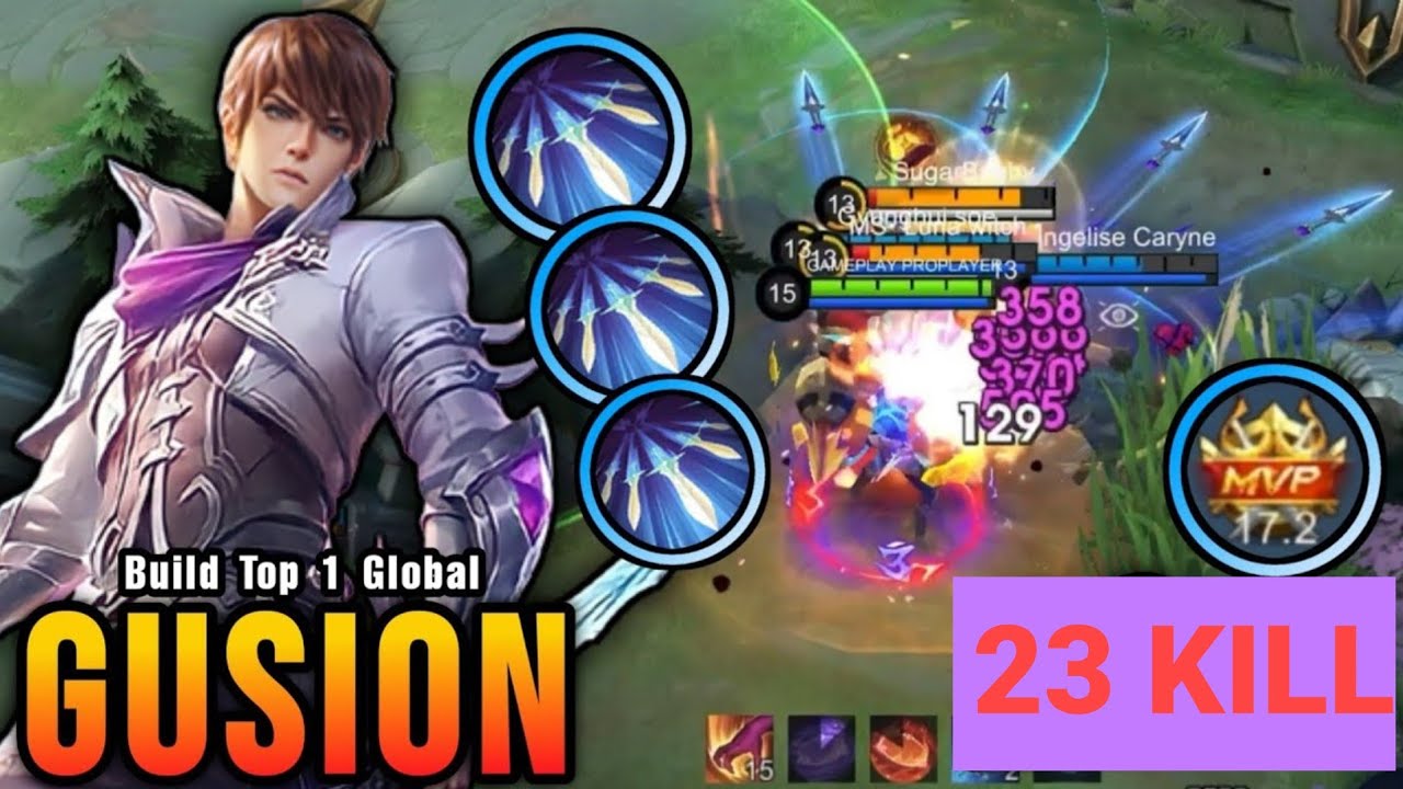 23 Kills Gusion one shot build and emblem best Gusion 2024 top Build ...