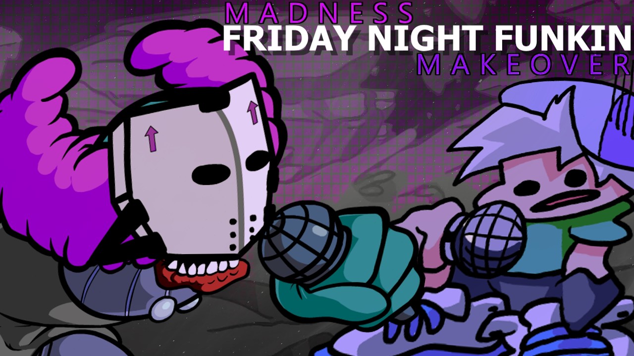 FNF: Madness Makeover Upside Death Theme - YouTube