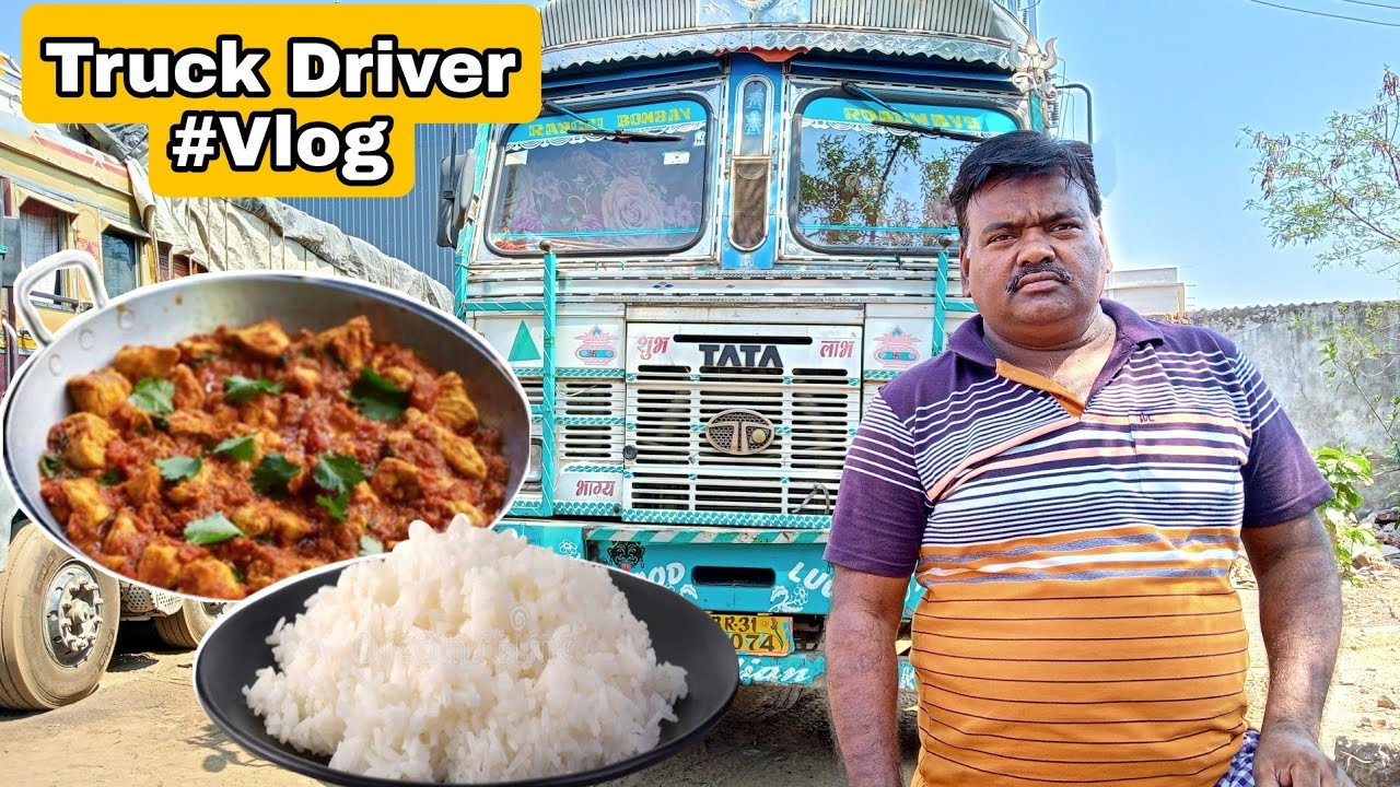 Aaj chicken Banega | indian truck driver life | Cooking Inside the ...