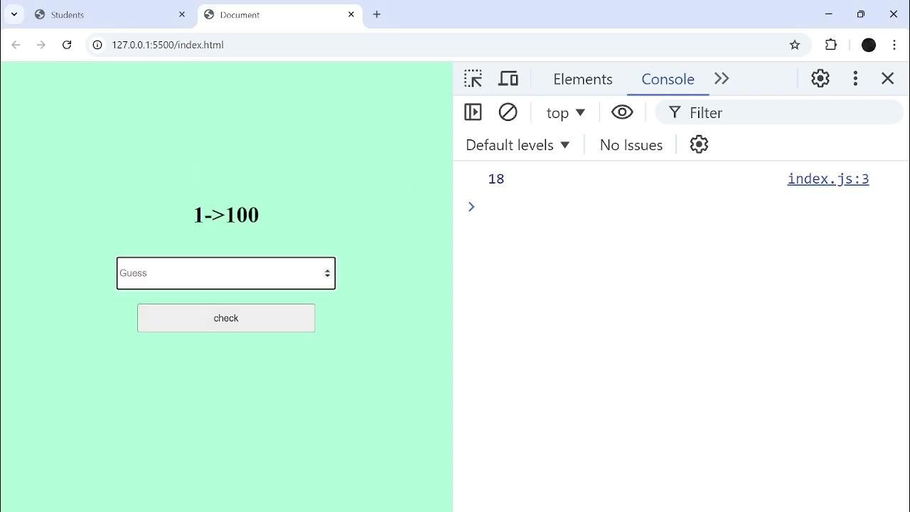 JavaScript Number Guessing Game - YouTube