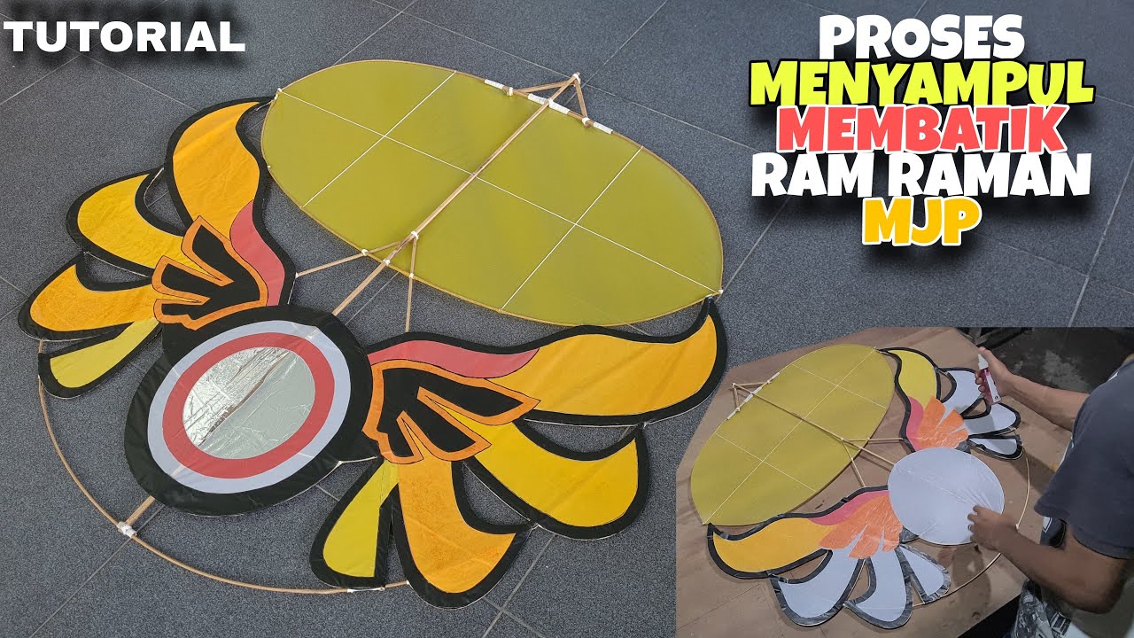 Sangat Mudah Cara Membatik Dan Menyampul Layangan Ram raman MJP Ukuran ...