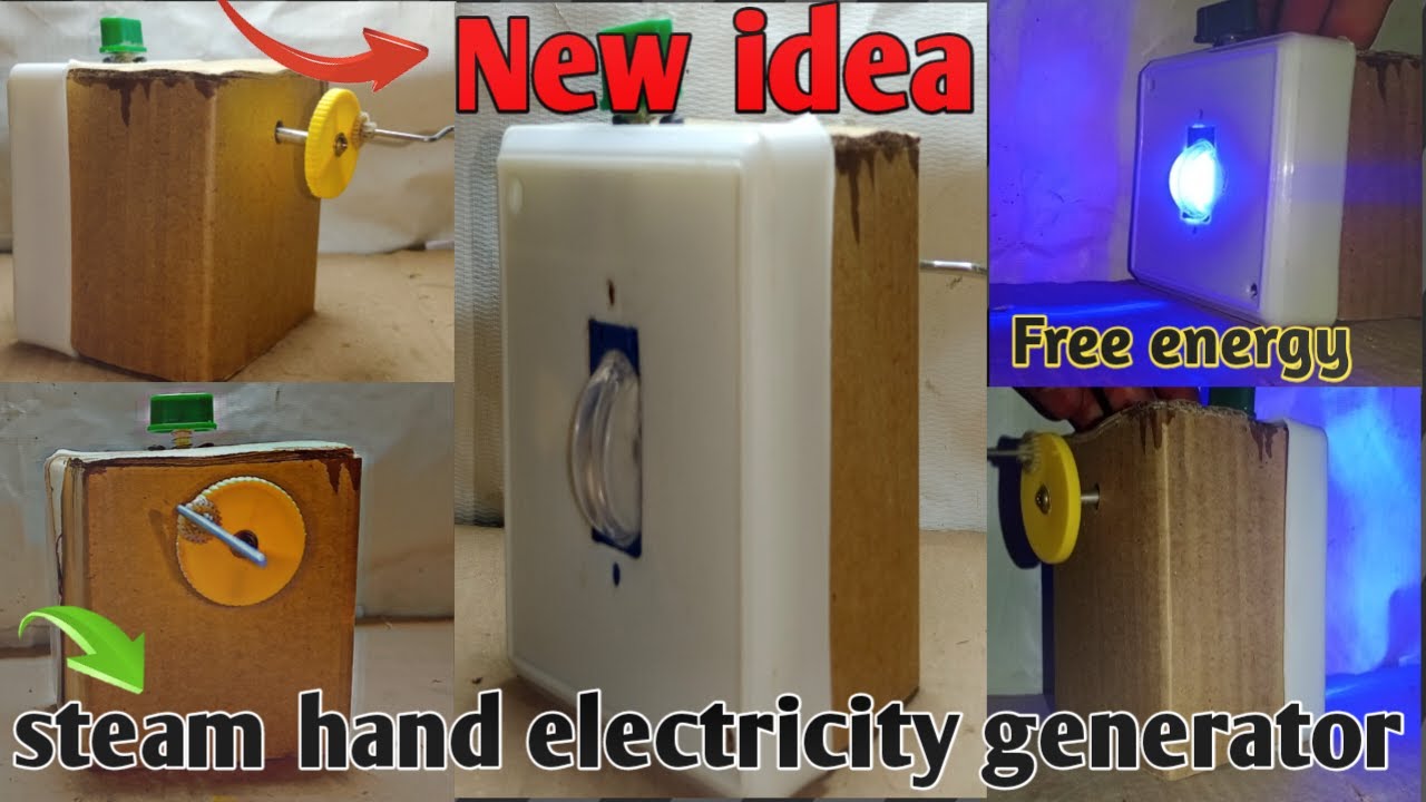 How To Make A Electric Generator (Hand Operated) At Home - YouTube