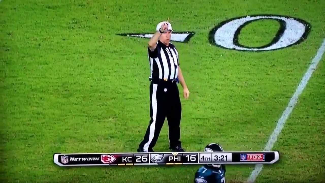 Best football call ever by a referee. Curtesy of NFL and the NFL ...