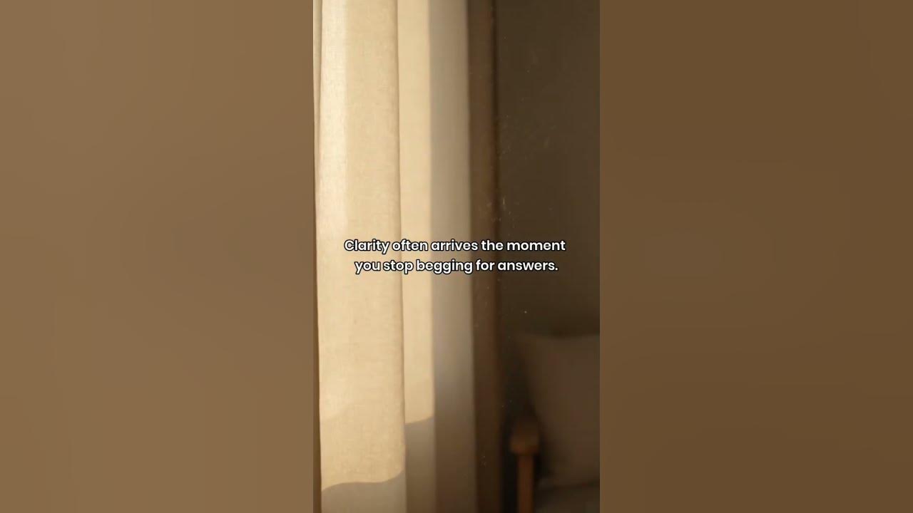 Peace didn’t come from knowing everything. It came from accepting what ...