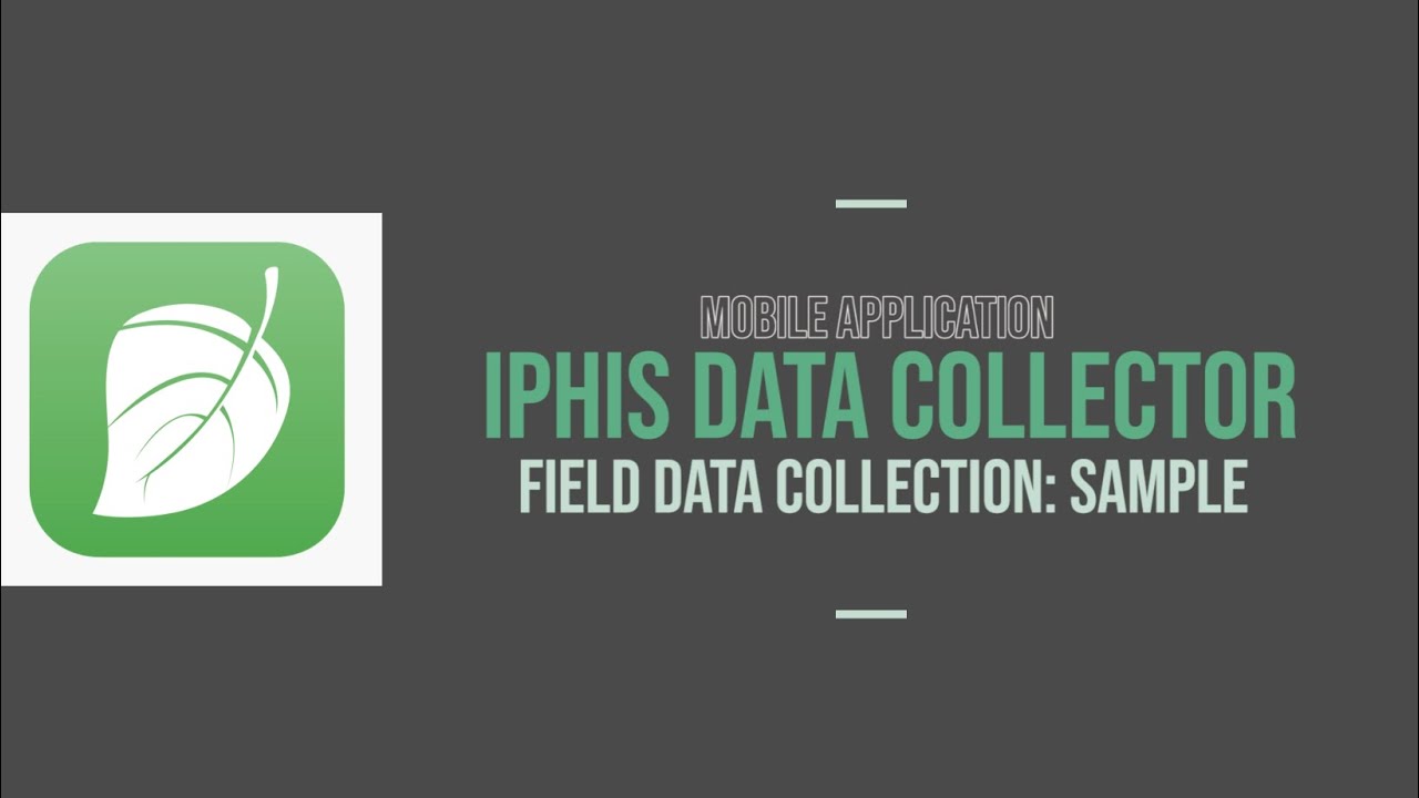 IPHIS IDC: Field Data Collection - Sample - YouTube