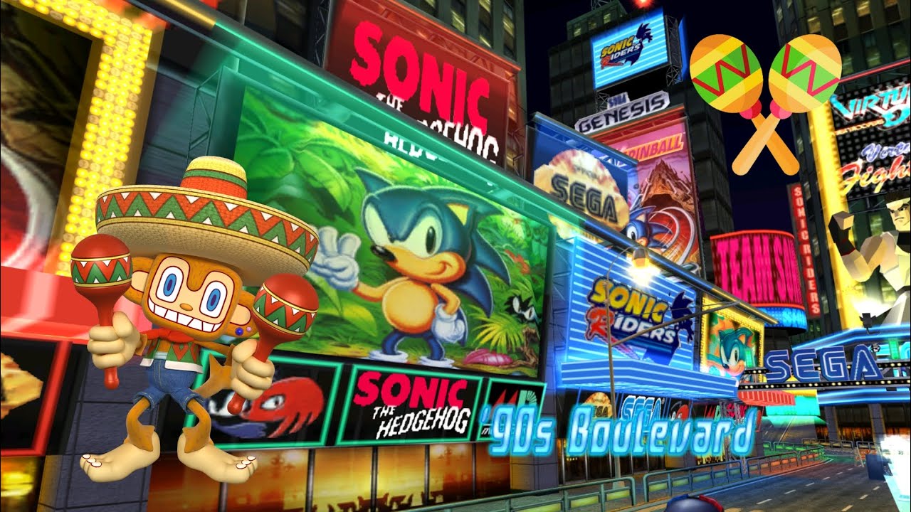 Sonic Riders Zero Gravity - 🌜'90s Boulevard🌜 - (Amigo) - YouTube