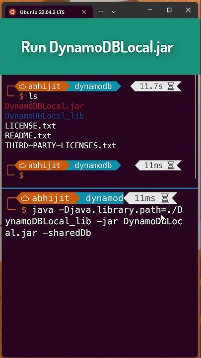 Setup Amazon DynamoDB locally on computer - YouTube