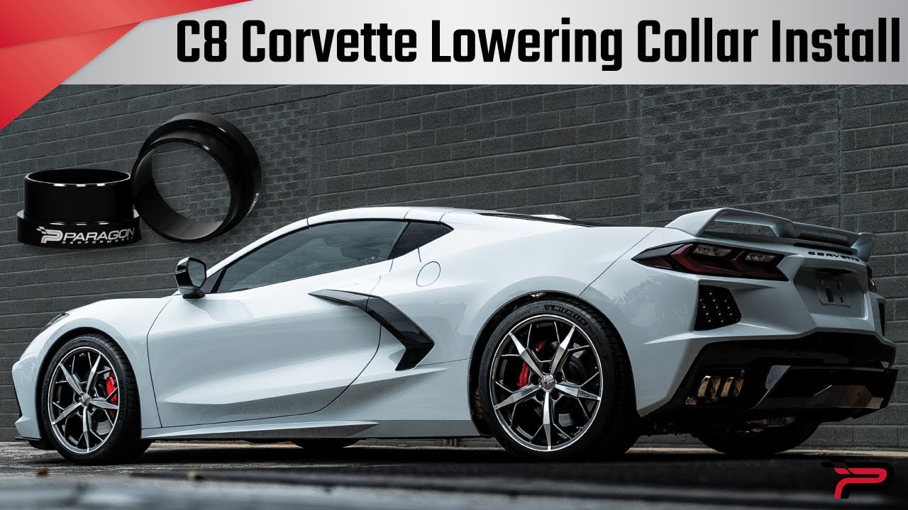 C8 Corvette Lowering Collars Installation - Front Lift - Paragon ...