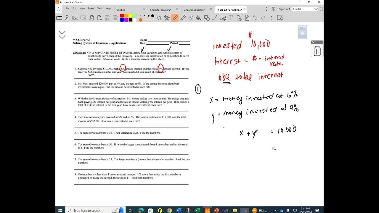 a1b October 25 2024 prob 1 on 6 4 part 2 - YouTube