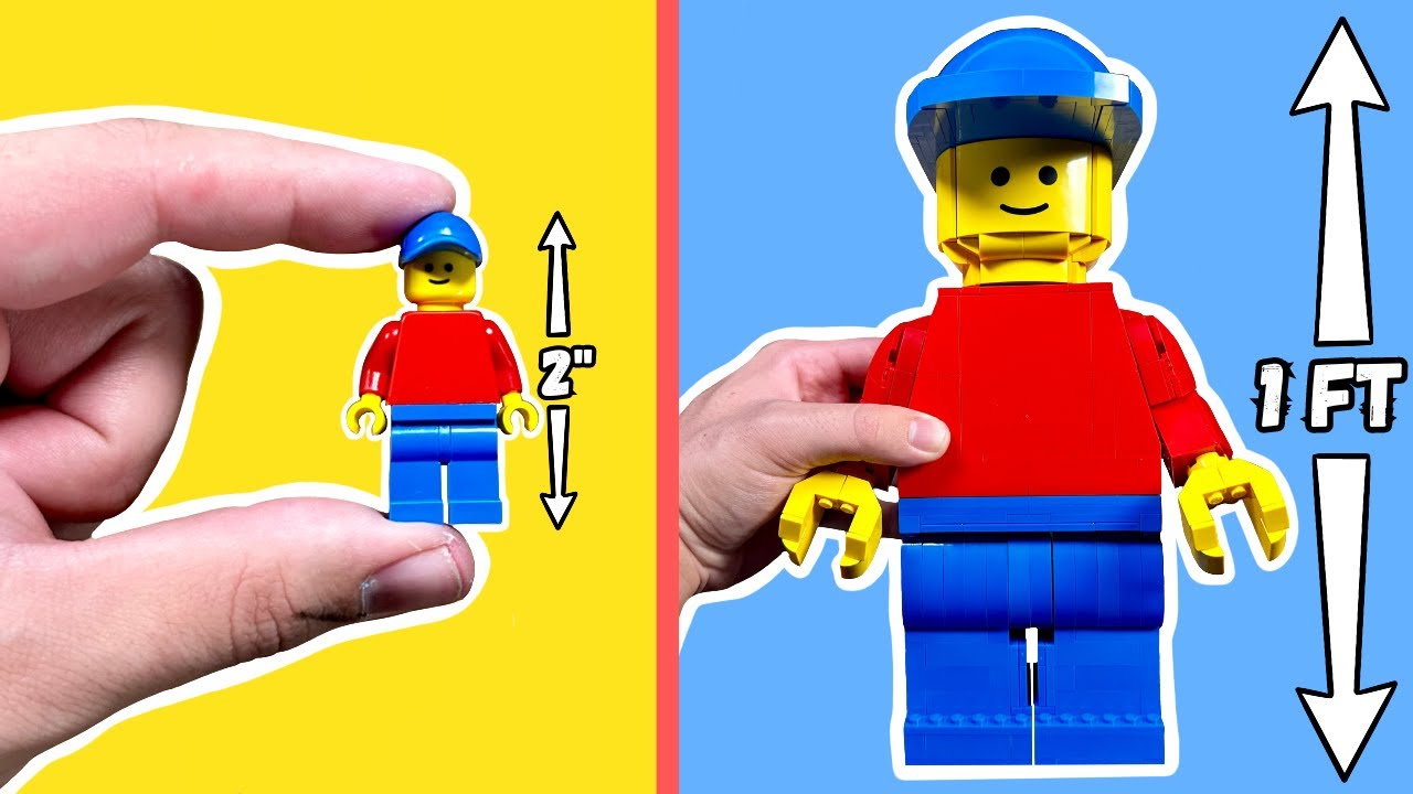 Smallest vs WORLD'S LARGEST LEGO Minifigure - YouTube
