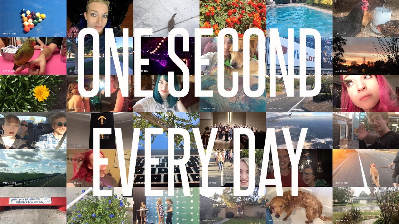 One Second Every Day - 2016 - YouTube