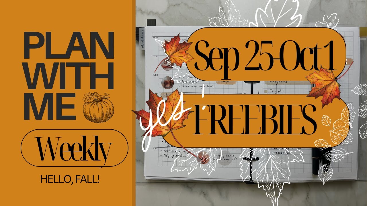 Weekly Spread in A5 Cloth and Paper Planner | A5 Printable Freebies for ...