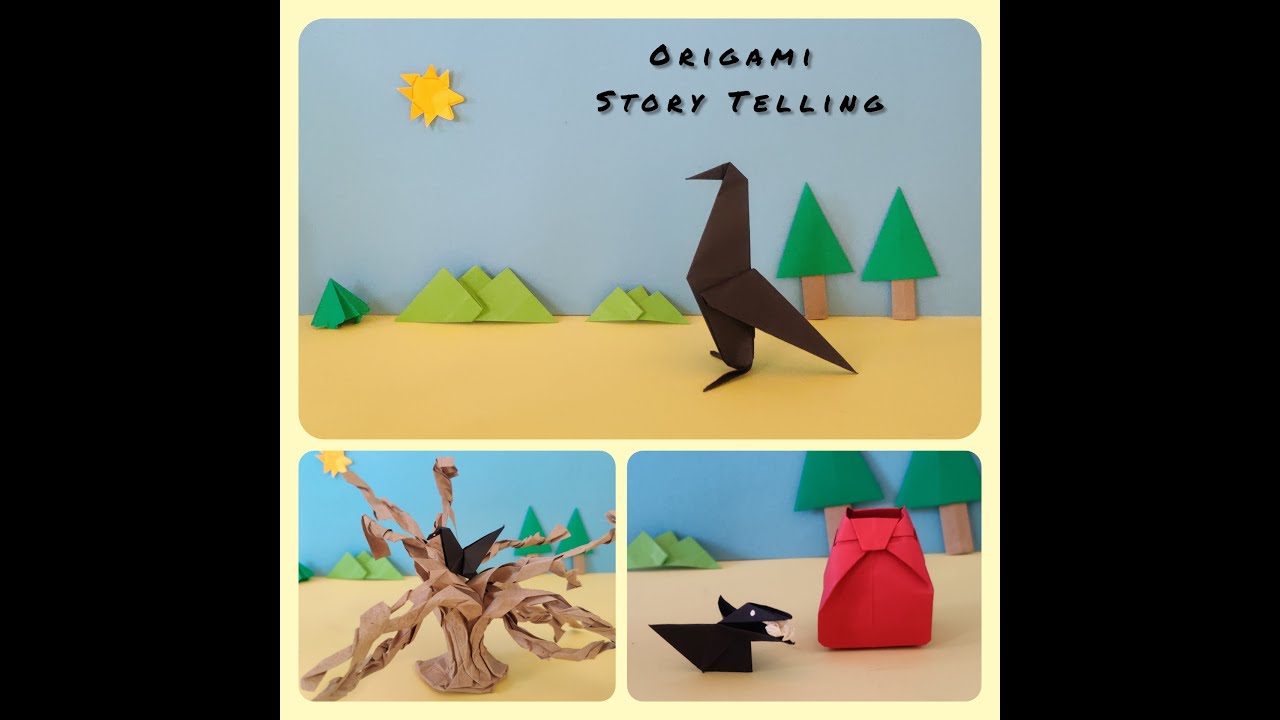 Origami Story Telling || Story Telling for kids with colourful origami ...