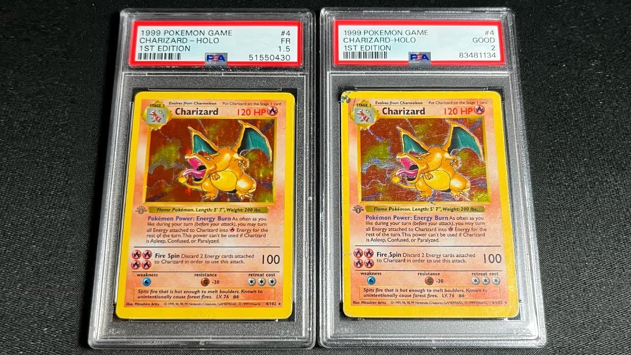 PSA 1.5 vs PSA 2 Pokemon Card - YouTube